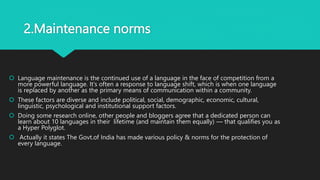 Multilingualism in Bharat, defines the linguistic diversity of Bharat | PPT