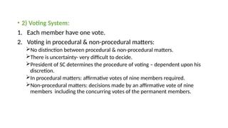 UNITED NATIONS and the functions of General Assembly and Security ...