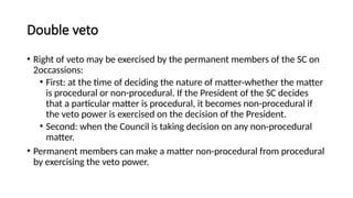 UNITED NATIONS and the functions of General Assembly and Security ...