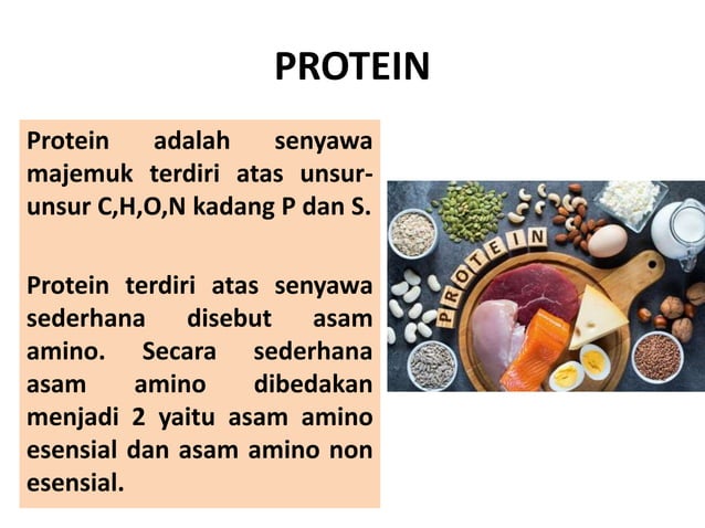 Jenis-jenis zat makanan atau nutrisi pada makanan terdiri atas ...