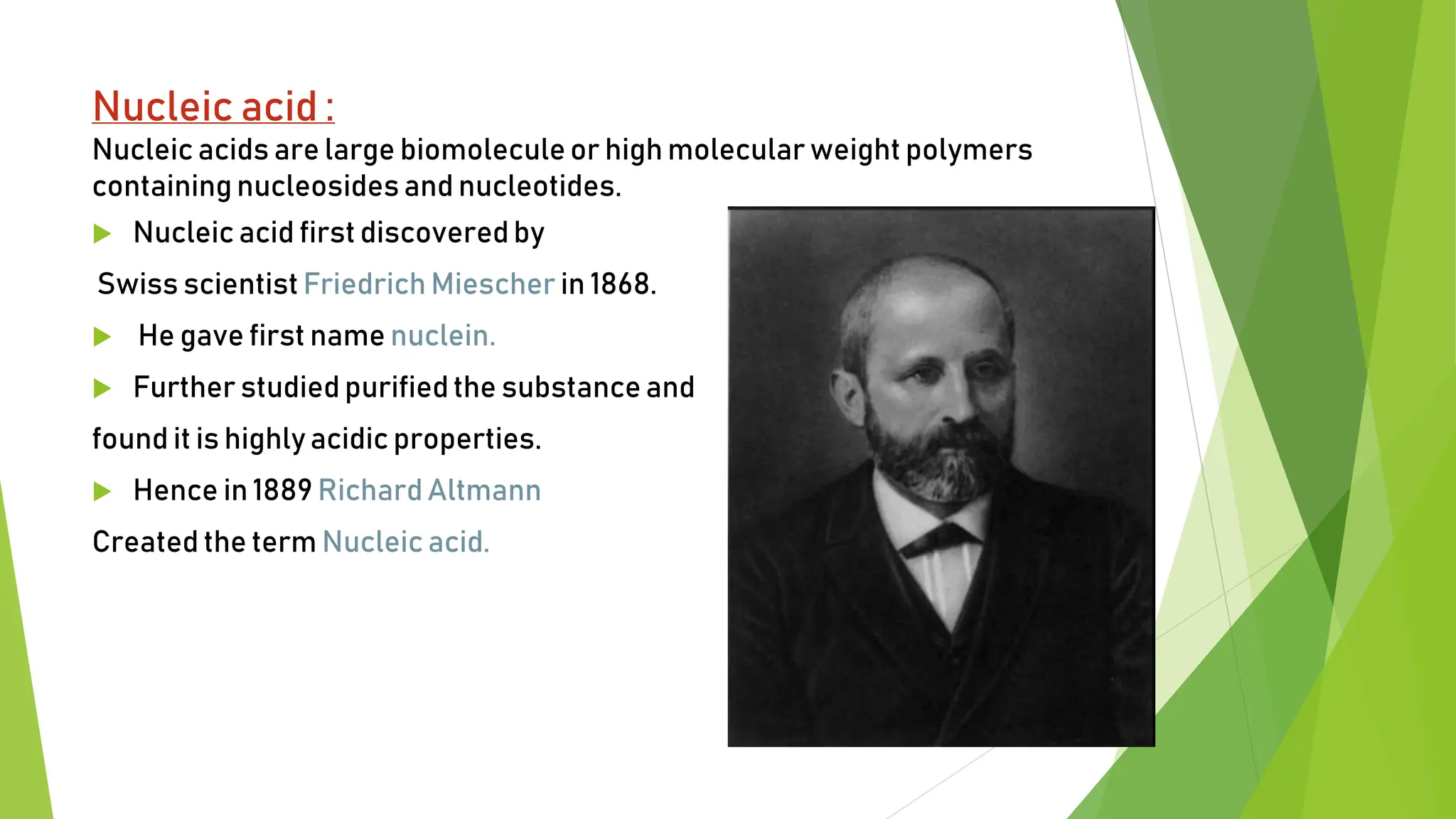 presentation on a nucleic acid in chemistry | PPTX
