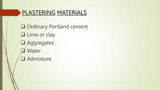 cementing raw materials plaster gypsum cement.pptx