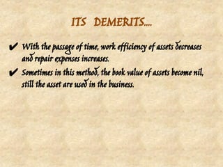 Depriciation class 11 accountancy presentation | PDF