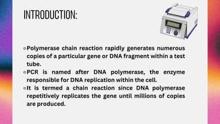 POLYMERASE CHAIN REACTION-PCR presentation .pptx