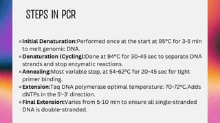 POLYMERASE CHAIN REACTION-PCR presentation .pptx