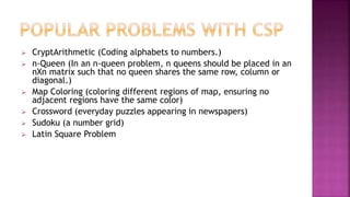 Constrain satisfaction in artificial intelligence.pptx
