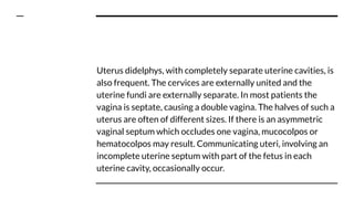 Abnormal development of female genitals organs | PPT