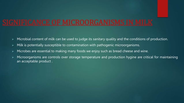 Microbes in dairy industries and types of microorganisms in milk | PPT