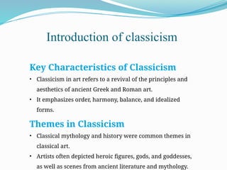 rebirth of classism in art - western fashion | PPTX