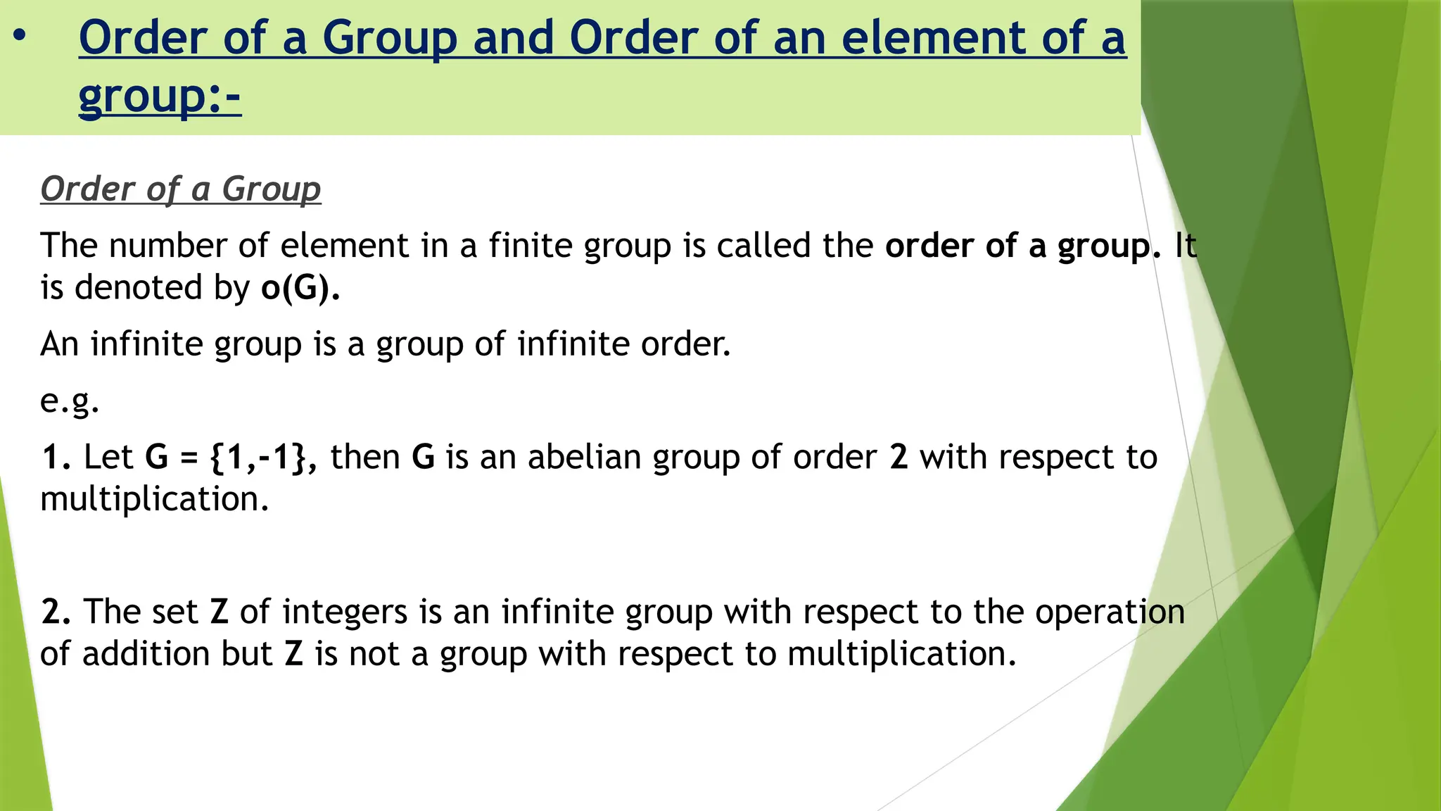 Group theory presentation by vasundhara kumari | PPTX | Physics | Science