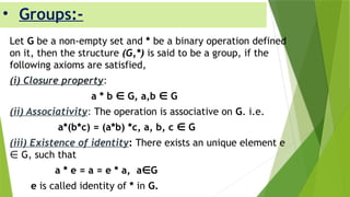 Group theory presentation by vasundhara kumari | PPTX | Physics | Science