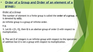 Group theory presentation by vasundhara kumari | PPTX | Physics | Science