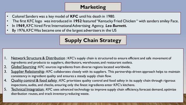 Overall operations of multinational company KFC | PDF