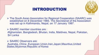SAARC PPT ECONOMICS SEMESTER 6. BEST PPT | PPTX