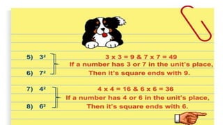 Square and Square root presentation by megha vermapdf | PPT