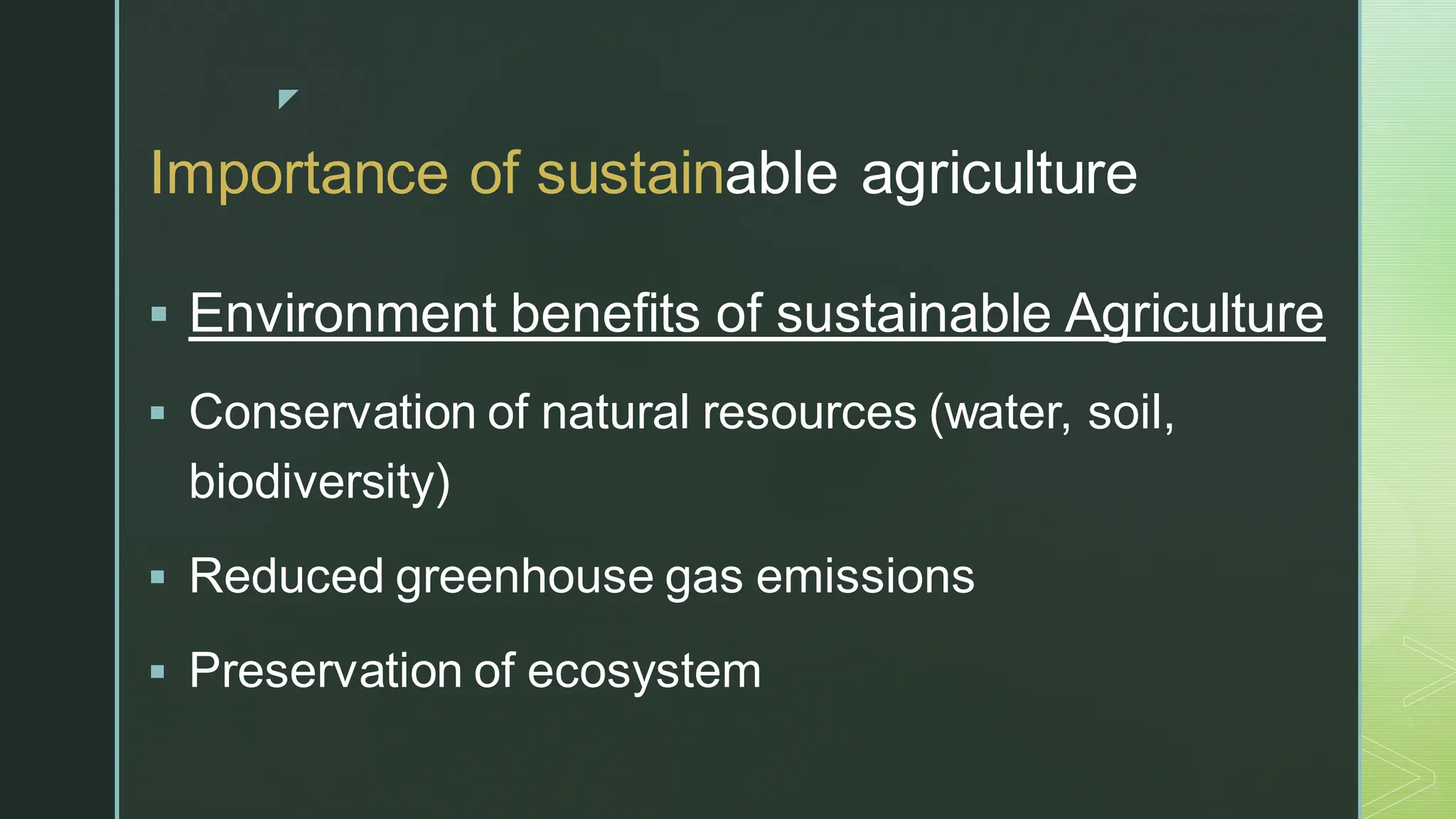 Sustainable agriculture practices and importance with case study. | PPT