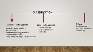 Sulphonamides, mechanisms and their uses | PPTX