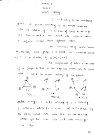 Graph coloring lecture notes.MAT 206 graph theory module 5 2019 scheme ...