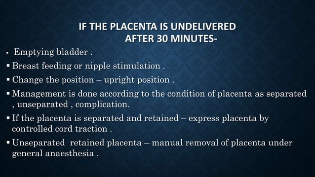 Manual removal of placenta ......ppt by sanjna thakur | PPTX ...