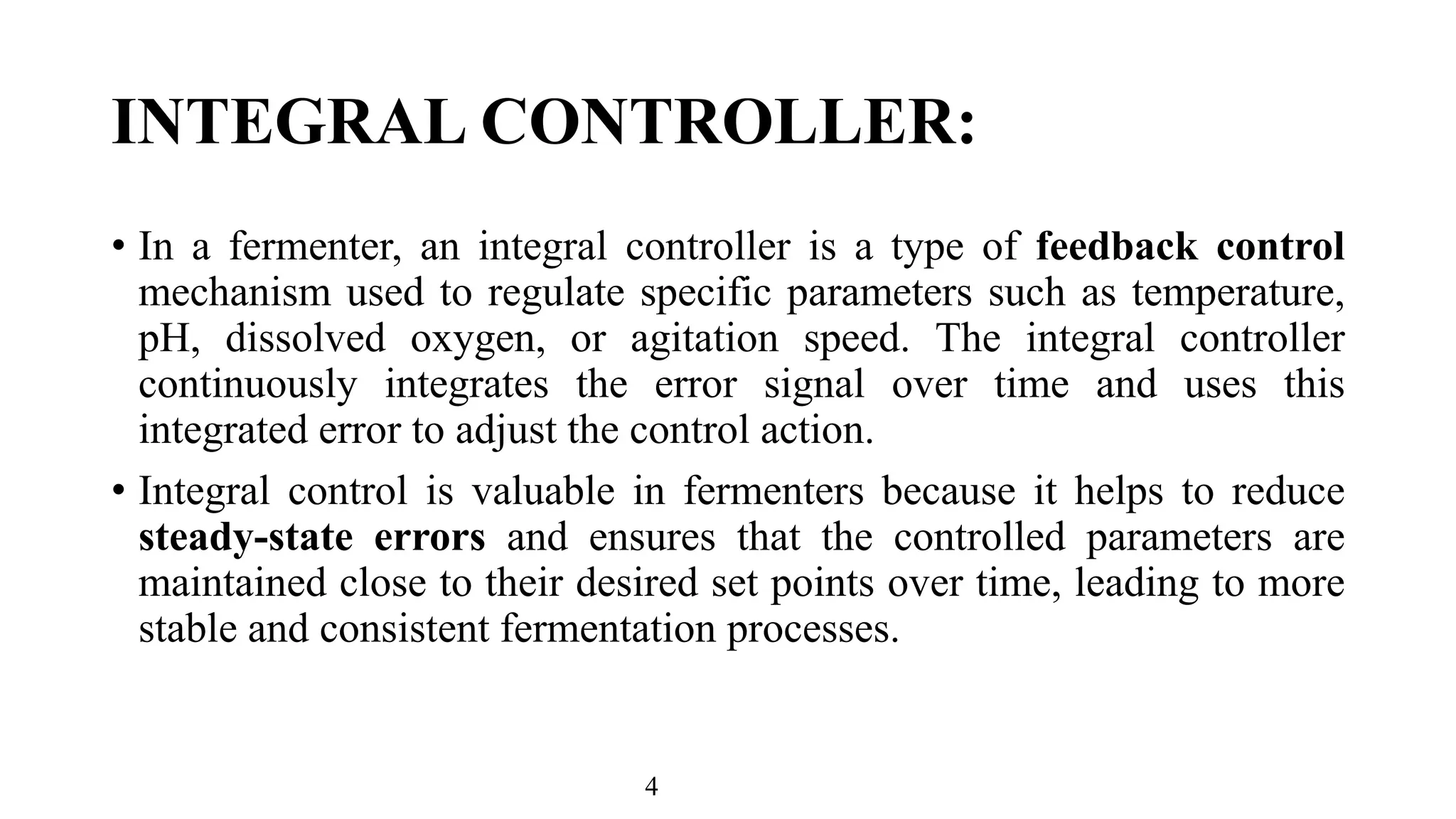 Integral Controller Tuning Of Controller Ppt