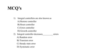 Integral controller, tuning of controller | PPTX