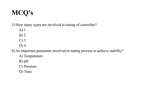Integral Controller Tuning Of Controller Ppt