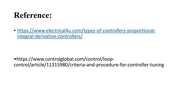 Integral controller, tuning of controller | PPT