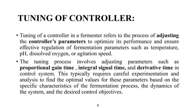 Integral Controller Tuning Of Controller Ppt