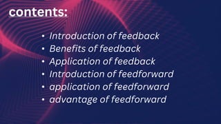 Feedback and Feedforward Control System for Fermentation Process | PPTX