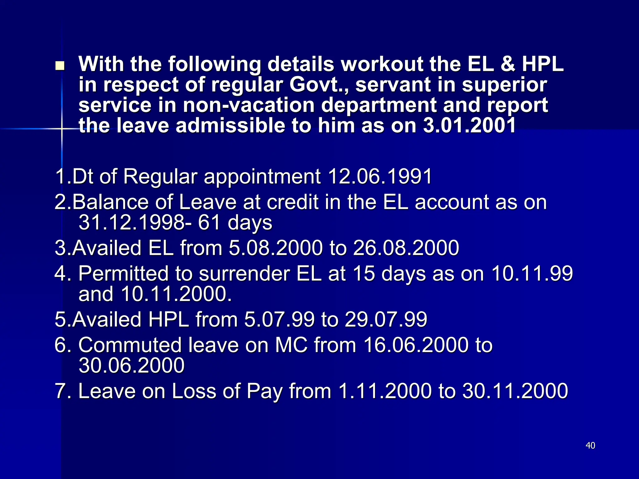Leave rules of Andhra Pradesh for departmental exams | PDF