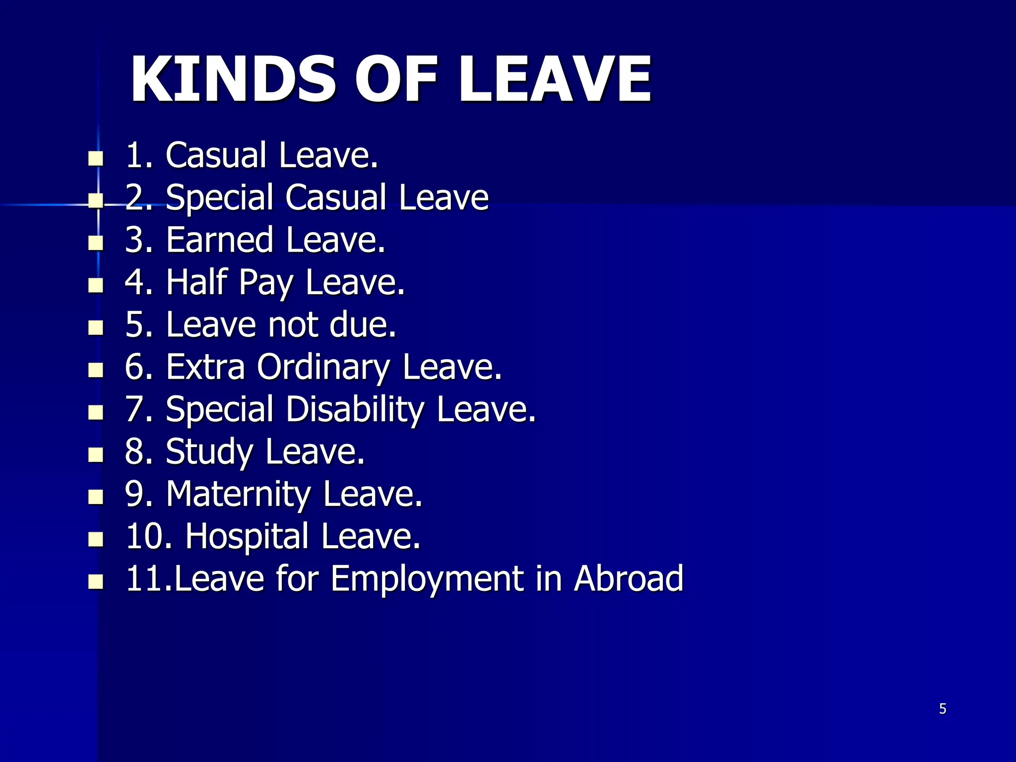 Leave rules of Andhra Pradesh for departmental exams | PDF
