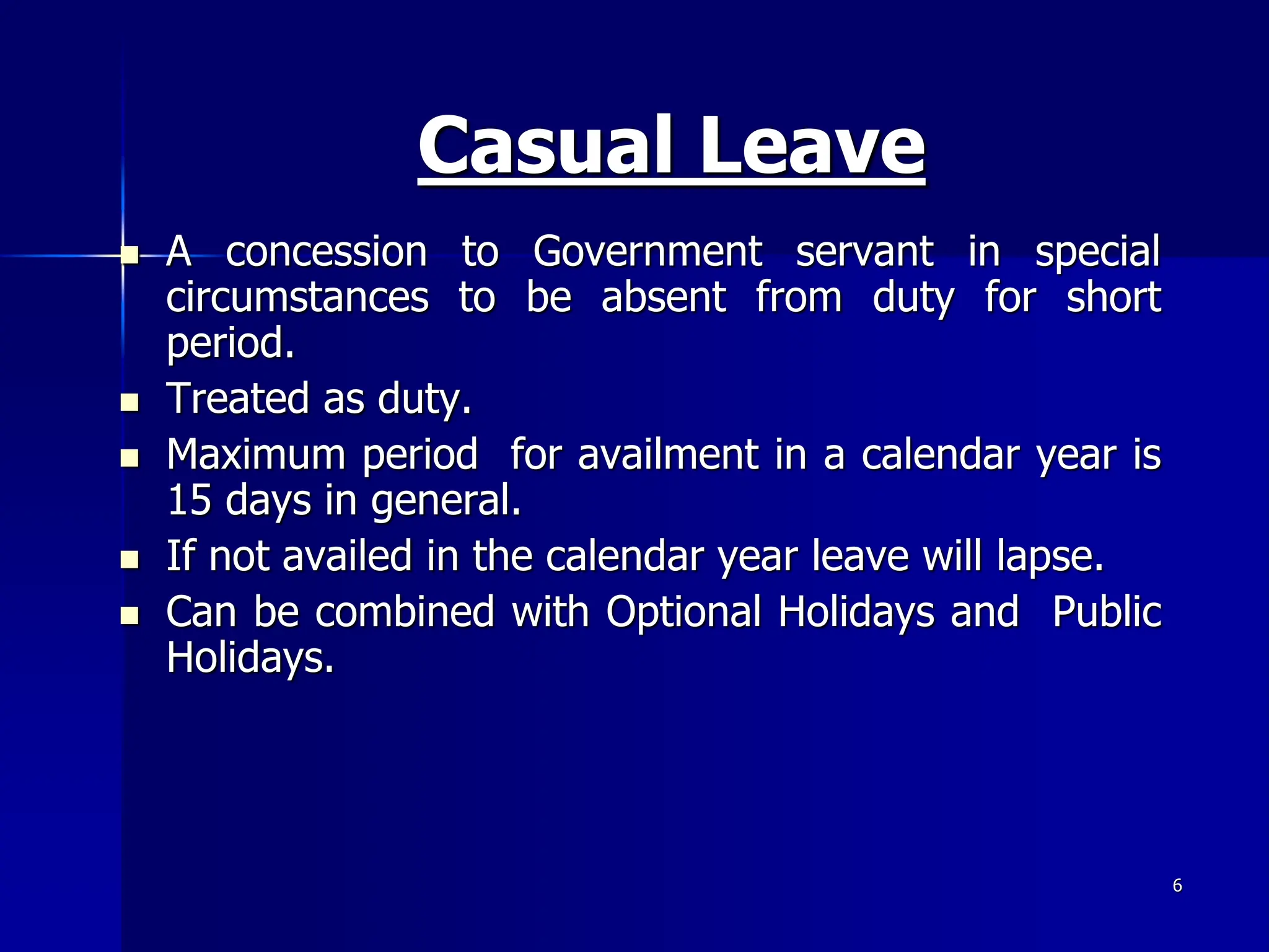 Leave rules of Andhra Pradesh for departmental exams | PDF