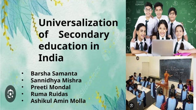 Universalization of Secondary Education.pptx