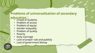 Universalization of Secondary Education.pptx