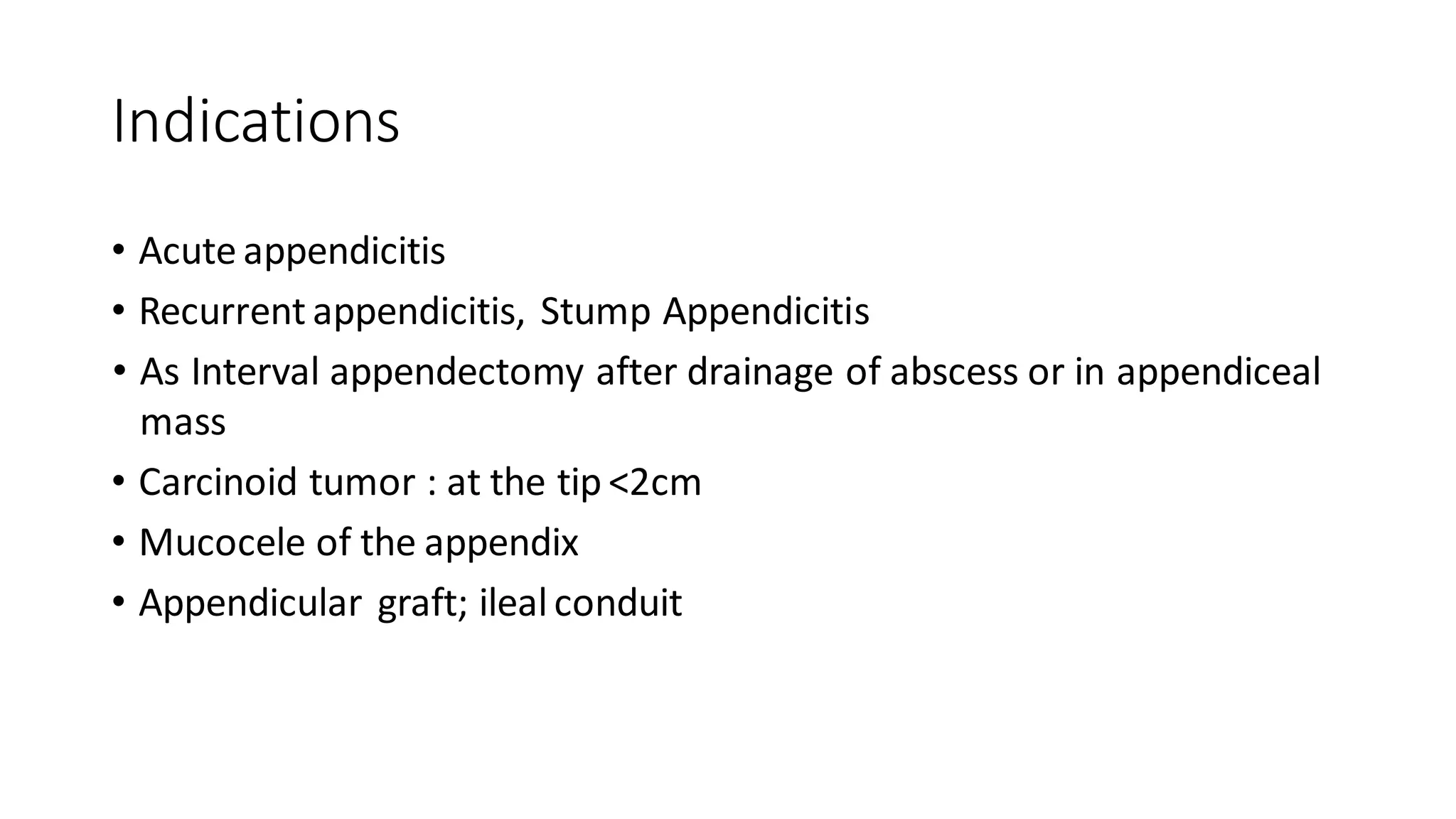 APPENDECTOMY PRESENTATION BY GENERAL SURGERY | PDF