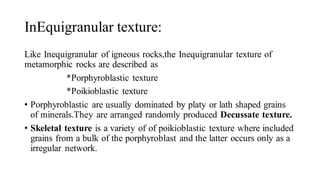 Structures and textures of metamorphic rocks | PDF