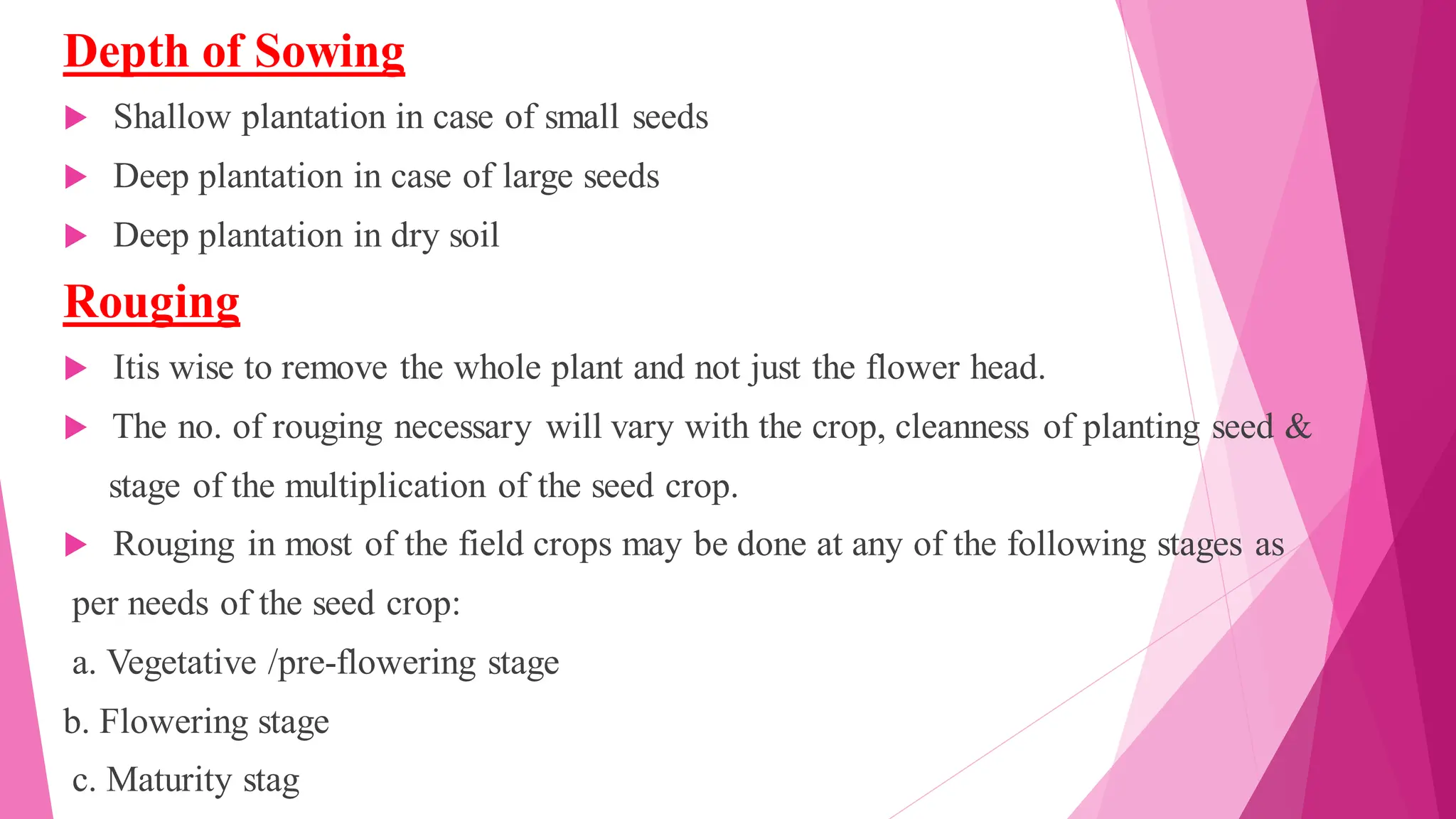 Principles of seed production in self and cross pollinated crops. | PDF
