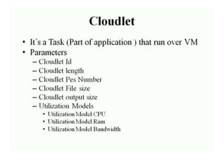 Cloudsim is a framework for modeling and simulation | PPT