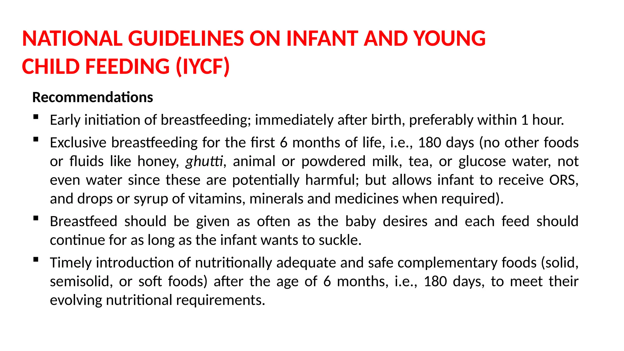 Complementary feeding for a new born.pptx | Parenting Babies and ...
