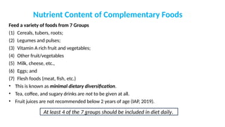 Complementary feeding for a new born.pptx