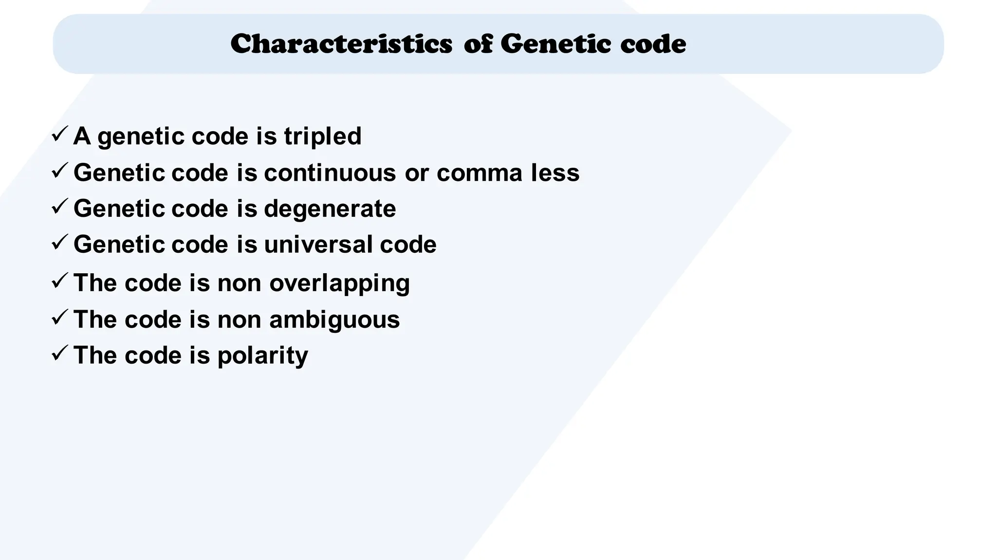 Genetic Code, Discovery of Genetic code. | PPT