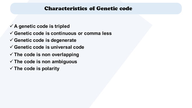 Genetic Code, Discovery of Genetic code. | PPT