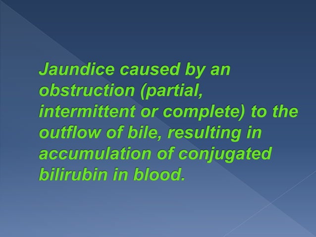 Obstruction jaundice and pathology of jaundice and symptoms | PDF ...