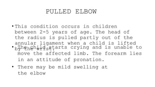 injuries around elbow joint orthopaedics ppt | PPTX