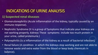 Urine testing by Rutuja Mane bsc nursing | PPTX