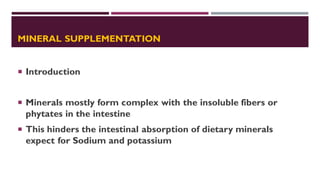 Vitamin and minerals supplementation by Rutuja | PDF