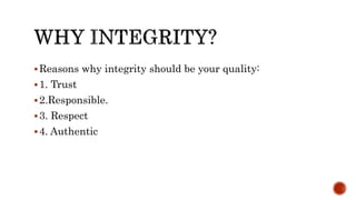 Honesty and integrity in professionalism ..pptx by Rutuja | PPTX