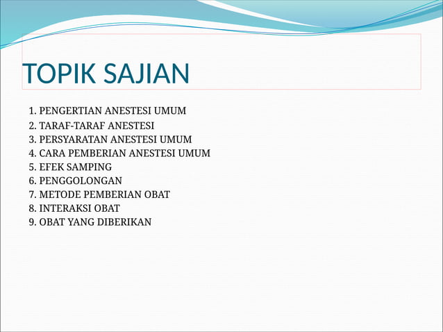 Obat anestesi umum general anesthesia drug | PPT