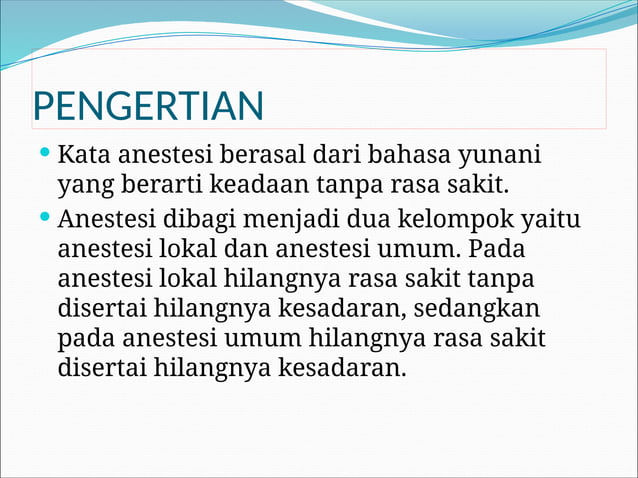 Obat anestesi umum general anesthesia drug | PPT