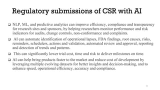 Streamlining Clinical Study Reporting with AI Automation | PPT